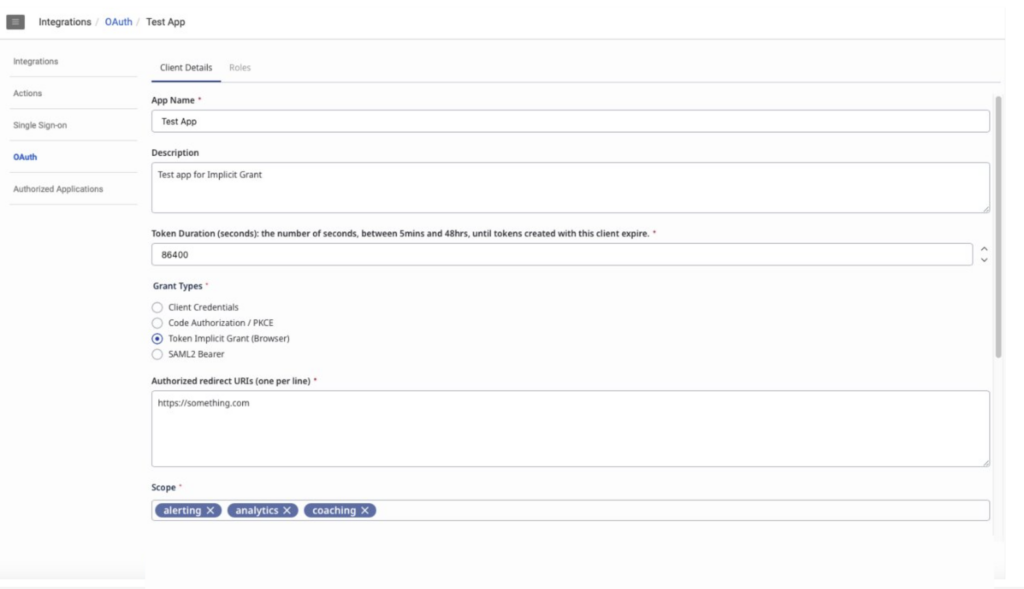 Le secret du client OAuth n'est plus visible après la création - Genesys Cloud Resource Center